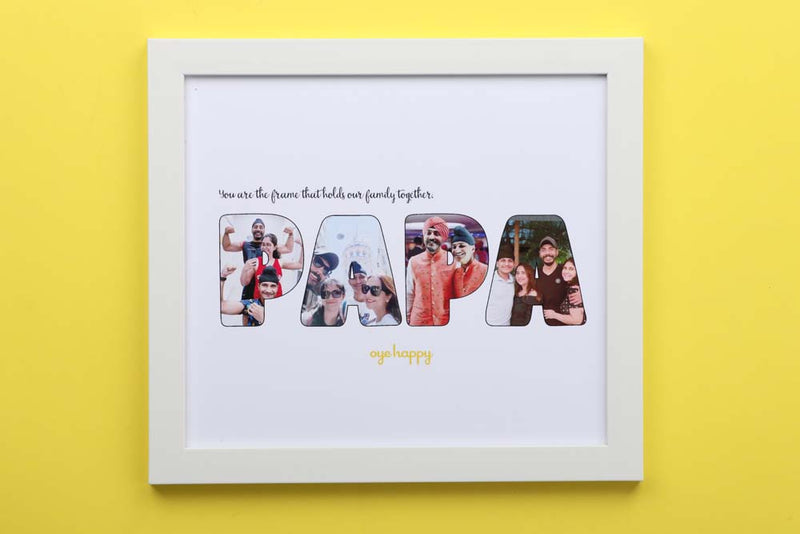 Custom Papa frame | Best Birthday, Father's Day Gifts Online in India ...
