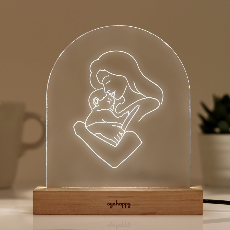 Mom LED Lamp | Best Mother's Day Gifts Online in India – Oye Happy