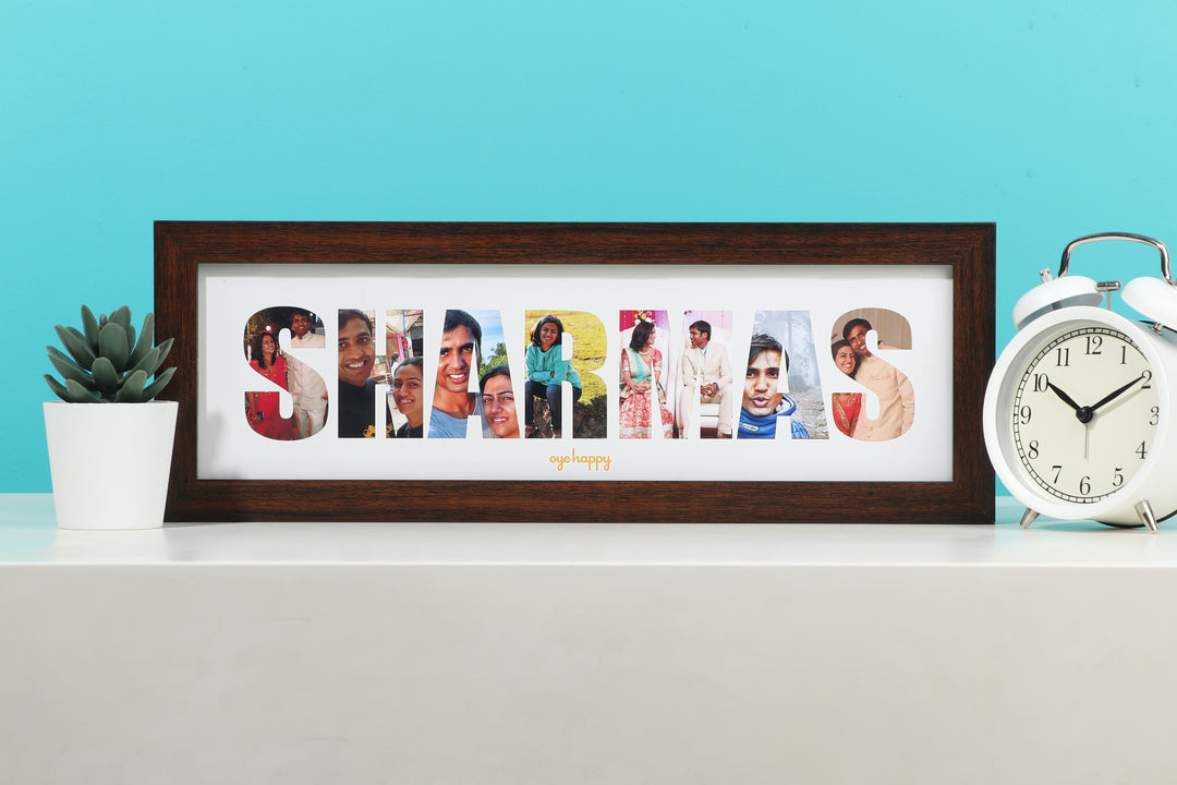 Frame the Name - With Glass | Best Gifts Online in India – Oye Happy