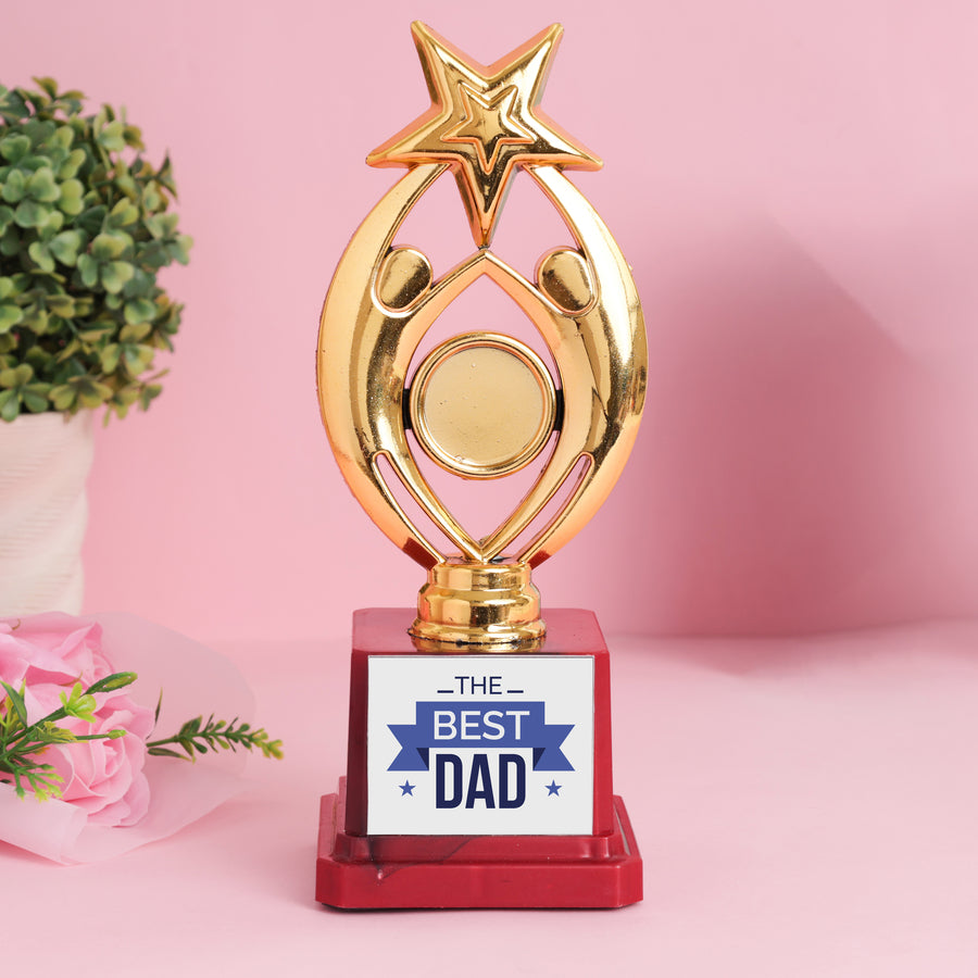 World’s No.1 Dad Trophy | Quirky Father’s Day Gift – Oye Happy