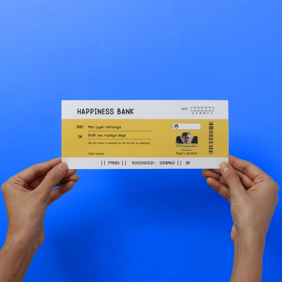 Prank Cheque Gift – Funny Surprise for Friends & Siblings | OyeHappy ...