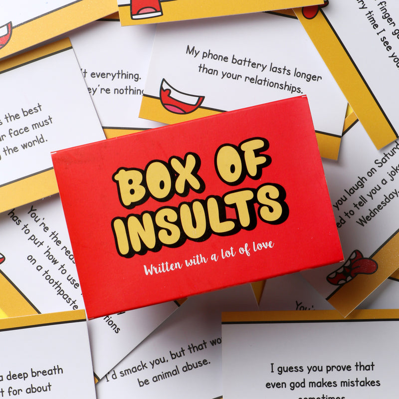 Box of Insults Funny Prank Gift for BFF, Birthday gift for friend – Oye ...