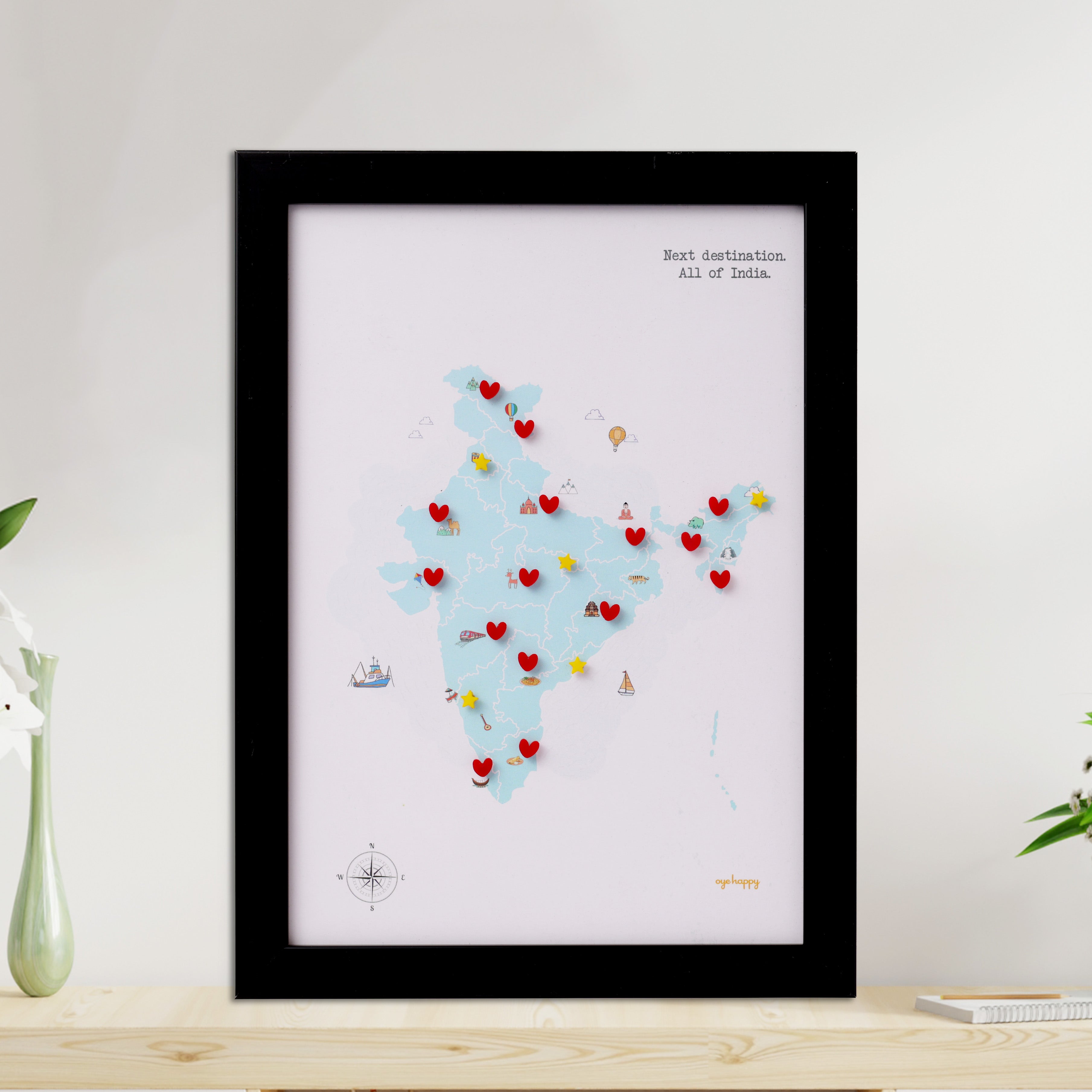 🇮🇳 India Map A4 Standard – Compact & Detailed Map for Study & Travel ...