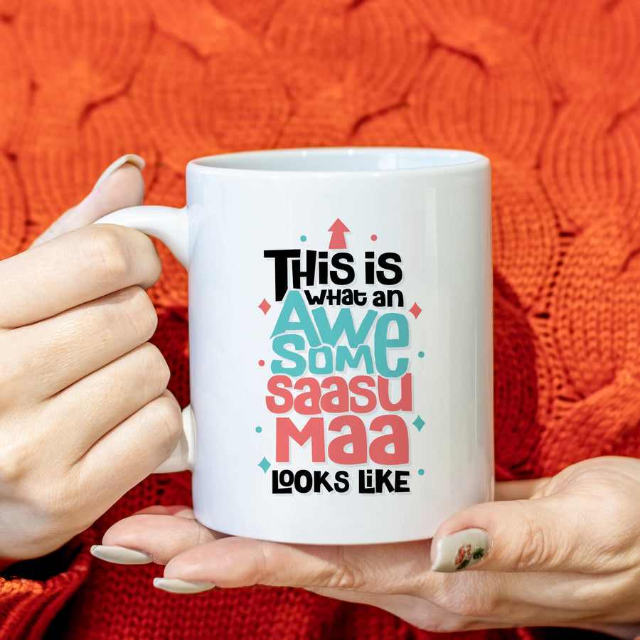 Awesome Sasu maa Mug | Best Mother's Day Gifts Online in India – Oye Happy