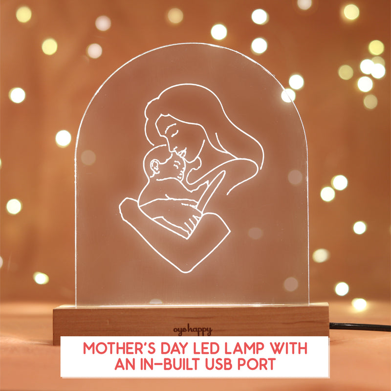 Mom LED Lamp | Best Mother's Day Gifts Online in India – Oye Happy