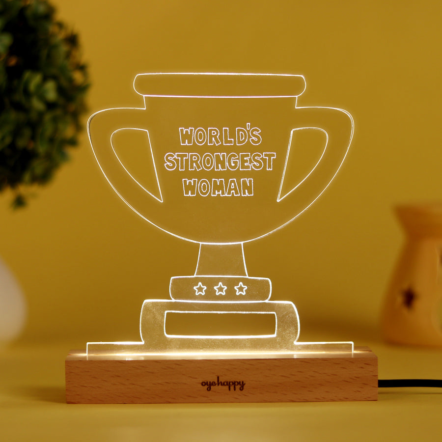Women's Day Gift Idea - LED Trophy For Women's Day – Oye Happy