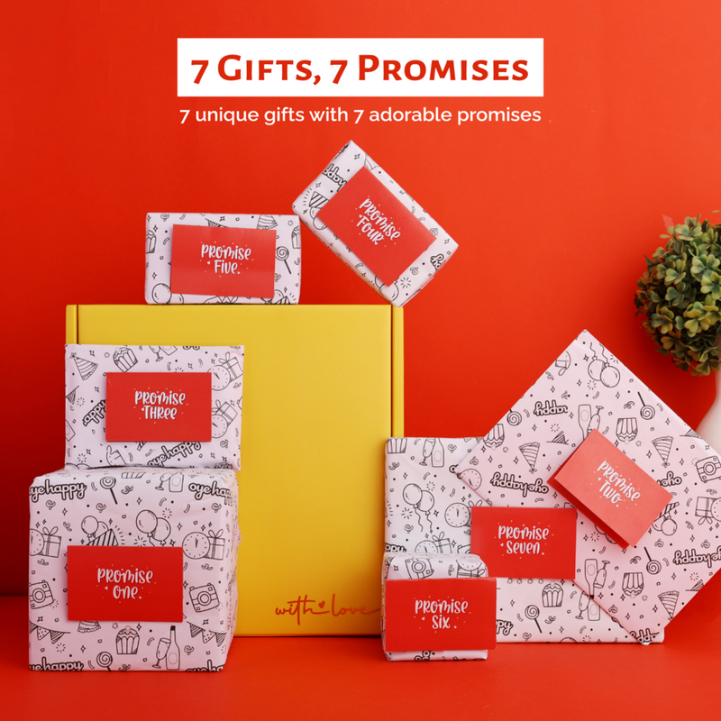 7 Gifts 7 Promises - Best Anniversary Gift for Hubby, Wife – Oye Happy