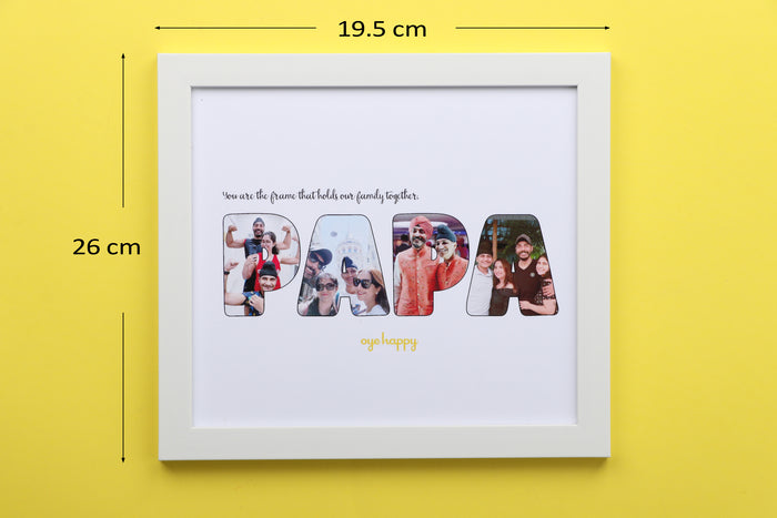 Custom Papa Frame Gift – Oye Happy