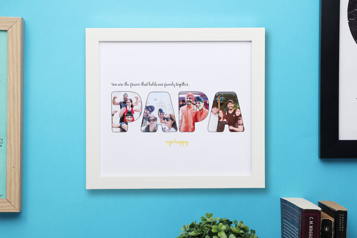 Custom Papa Frame Gift – Oye Happy