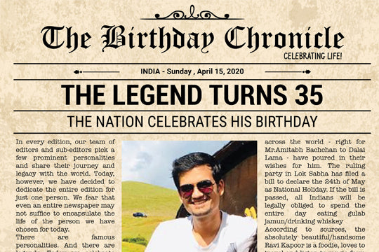 Virtual Birthday Chronicles – Oye Happy