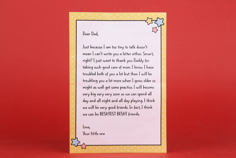 Letter for New Dads - Gift for New Fathers – Oye Happy