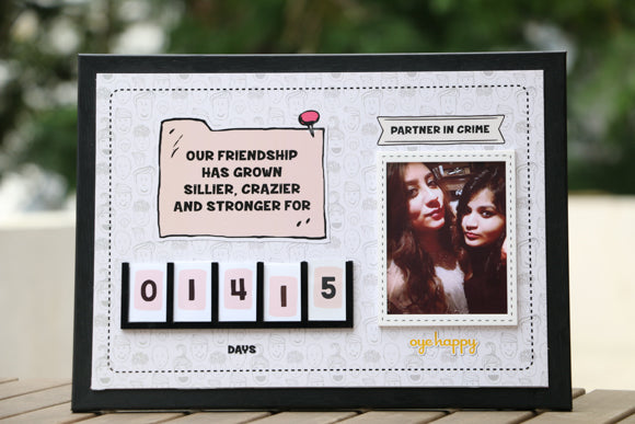 Custom Friendship Tracker - Best present for best friend – Oye Happy