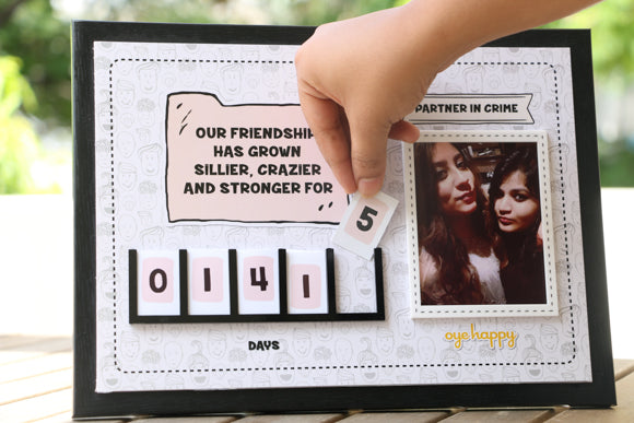 Custom Friendship Tracker - Best present for best friend – Oye Happy