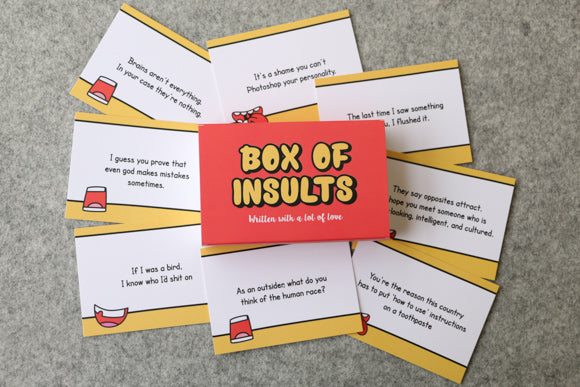 Box of Insults Funny Prank Gift for BFF, Birthday gift for friend – Oye ...