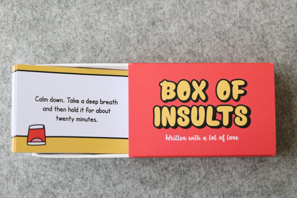 Box of Insults Funny Prank Gift for BFF, Birthday gift for friend – Oye ...