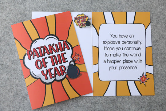 Customized Patakha Award - Buy Patakha Card Online | Oye Happy