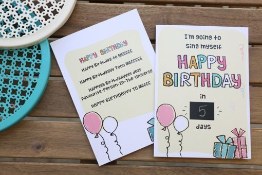 Birthday Countdown Card for Girls – Oye Happy
